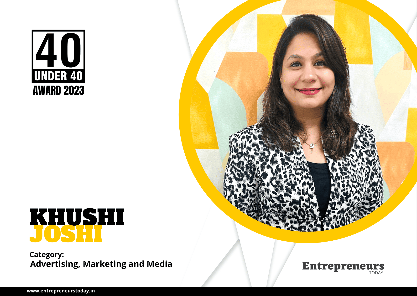Khushi Joshi: A Maverick in the Advertising Industry – Entrepreneurs Today